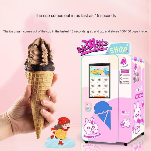 Commercial Catering 220v Touch Screen Ice Cream Vending Machine with ...