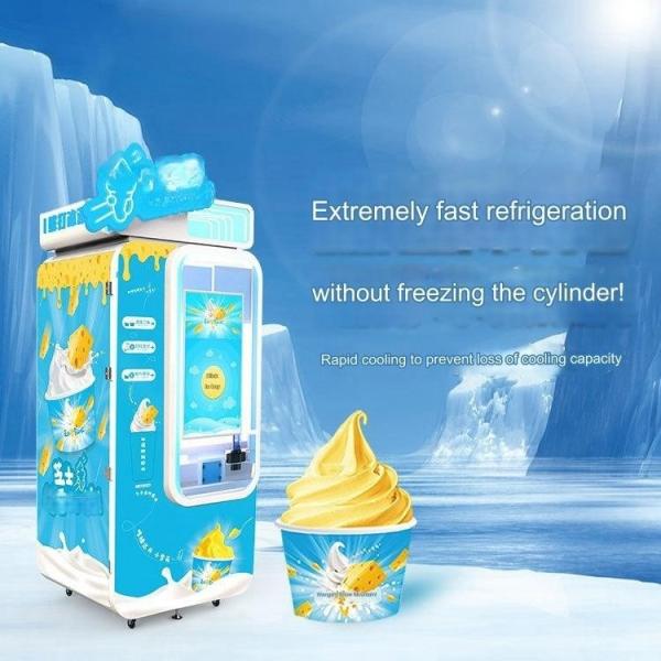 Commercial Catering 220v Touch Screen Ice Cream Vending Machine with ...