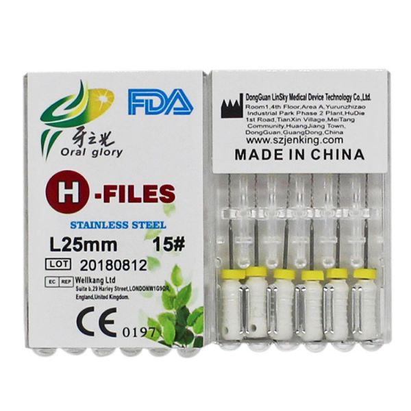 Stainless Steel / Niti Endo Hand Files With Excellent Fracture ...