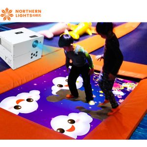 Indoor Playground Interactive Projection Game Trampoline Projector Game ...