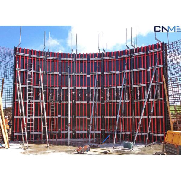 Concrete Wall Formwork System , Steel Wall Formwork For Straight Wall ...