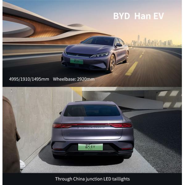 Han 2024 EV Glory Version 610km Four-Wheel Smart Drive Electric Car Chinese Vehicles 4x4 BYD Han ...